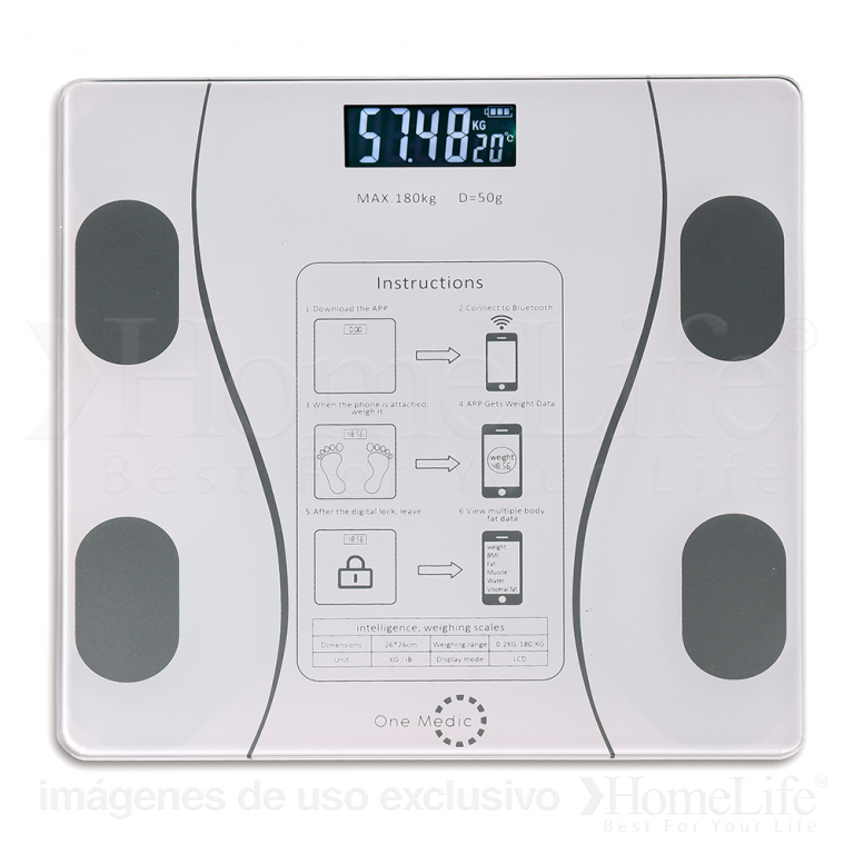 Báscula Smart (inteligente con bluetooth) - HomeLife
